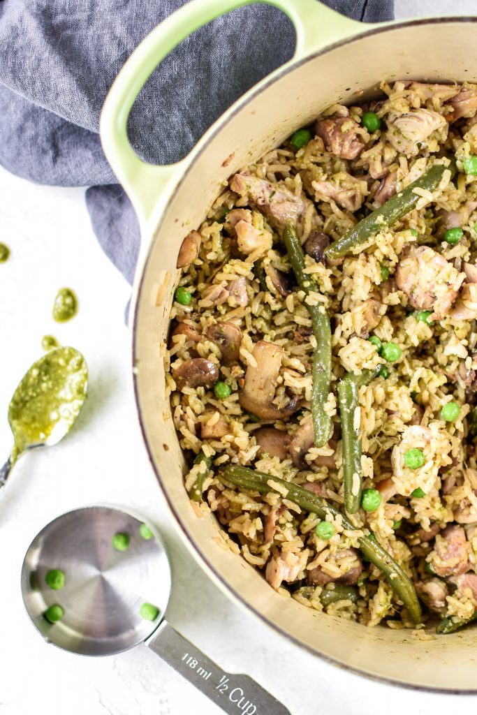 One-Pot Pesto Chicken and Rice - Project Meal Plan
