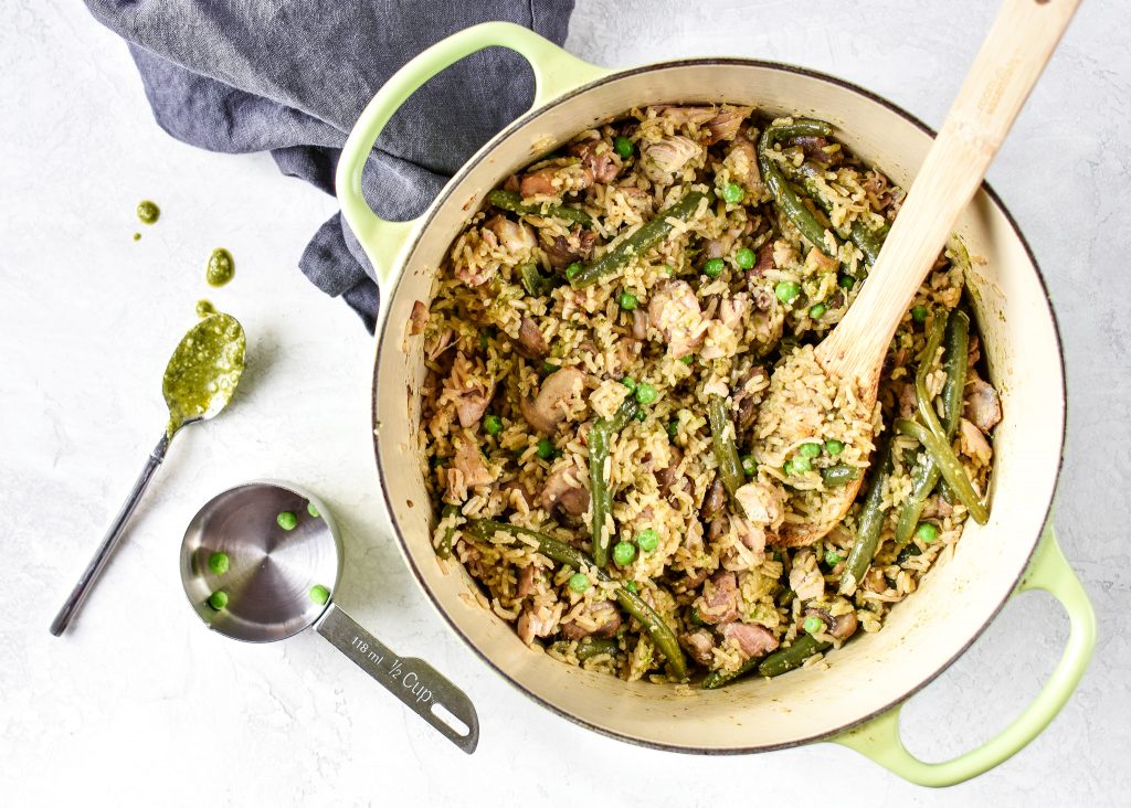 One-Pot Pesto Chicken and Rice - Project Meal Plan