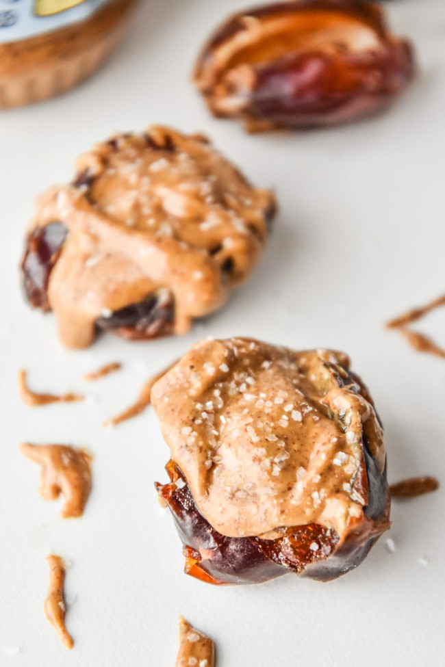 Salted Almond Butter Stuffed Dates - Project Meal Plan