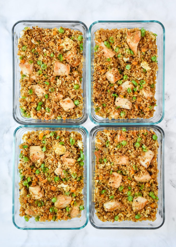 Meal Prep Chicken Quinoa Fried "Rice" Bowls - Project Meal Plan