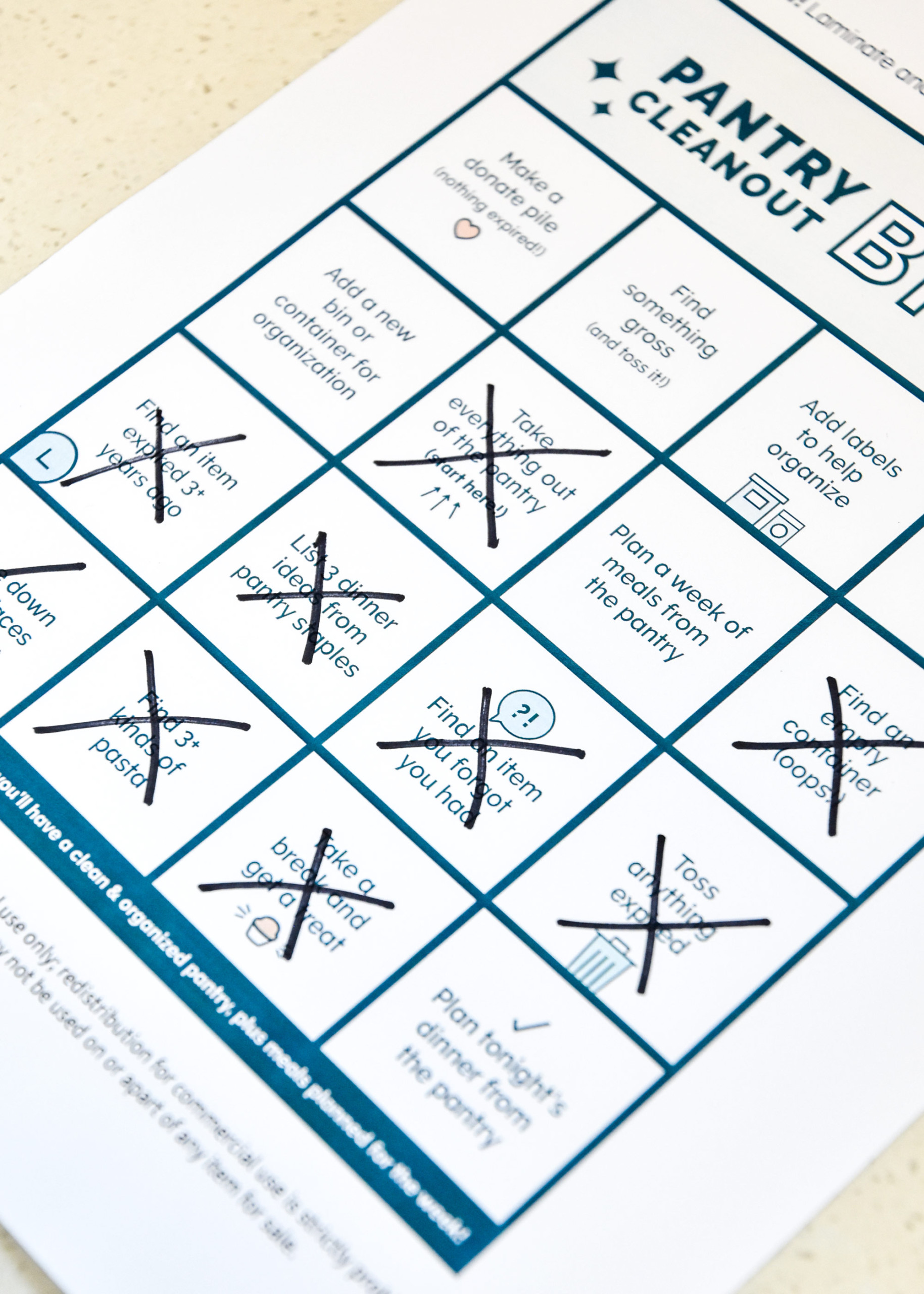 How to Play Pantry Cleanout Bingo - Project Meal Plan