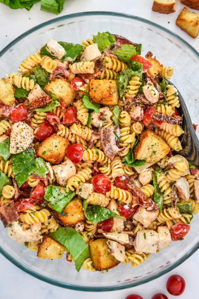 Make-Ahead Chicken Club Pasta Salad - Project Meal Plan