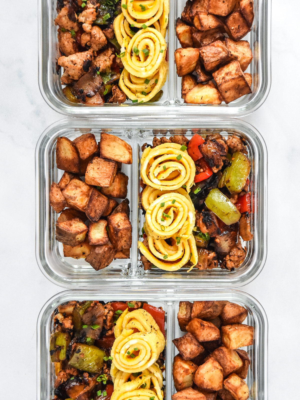 Crispy Potato Egg Ribbon Breakfast Bowls - Project Meal Plan